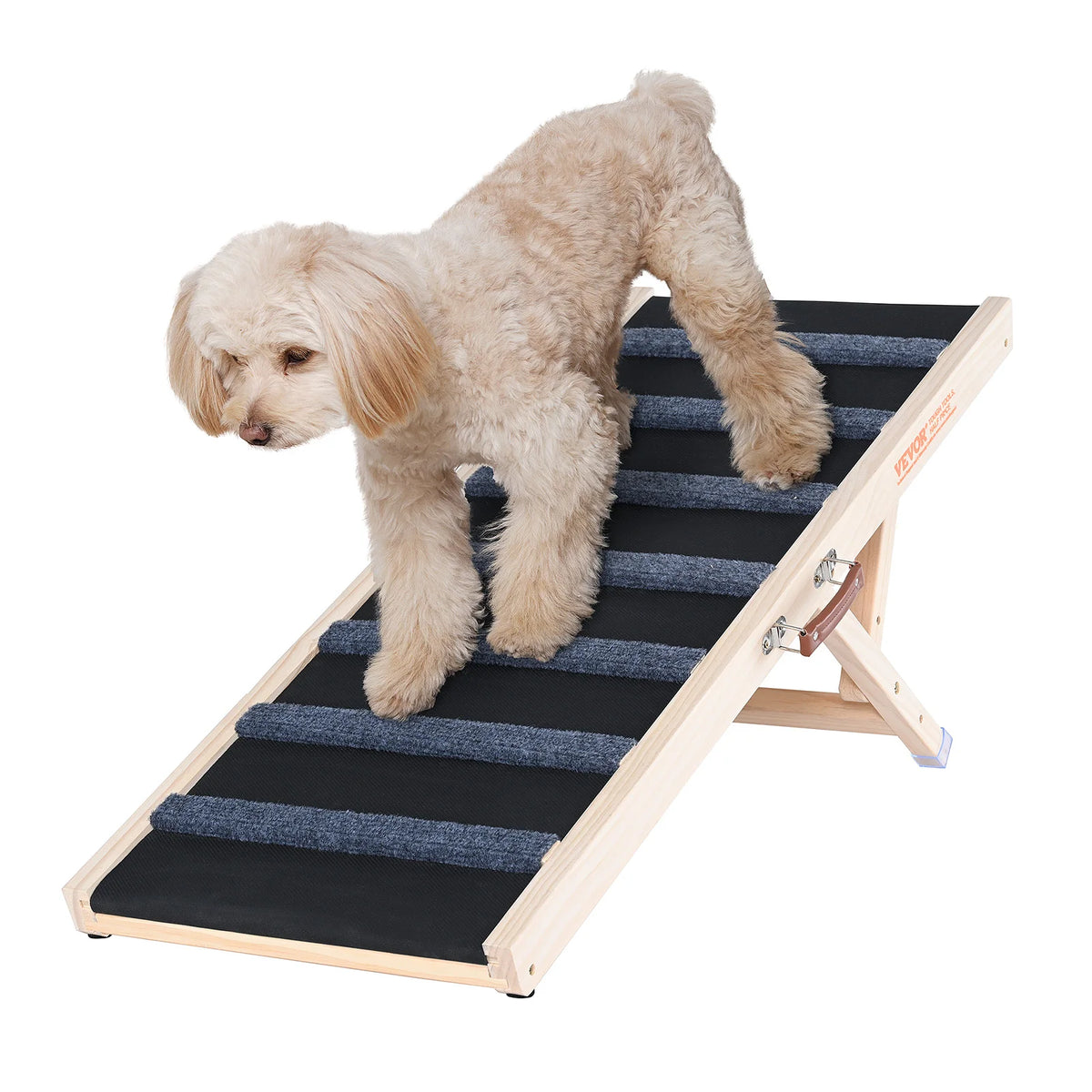 PawLift - Folding Wooden Pet Ramp with Adjustable Heights – Moss Roze
